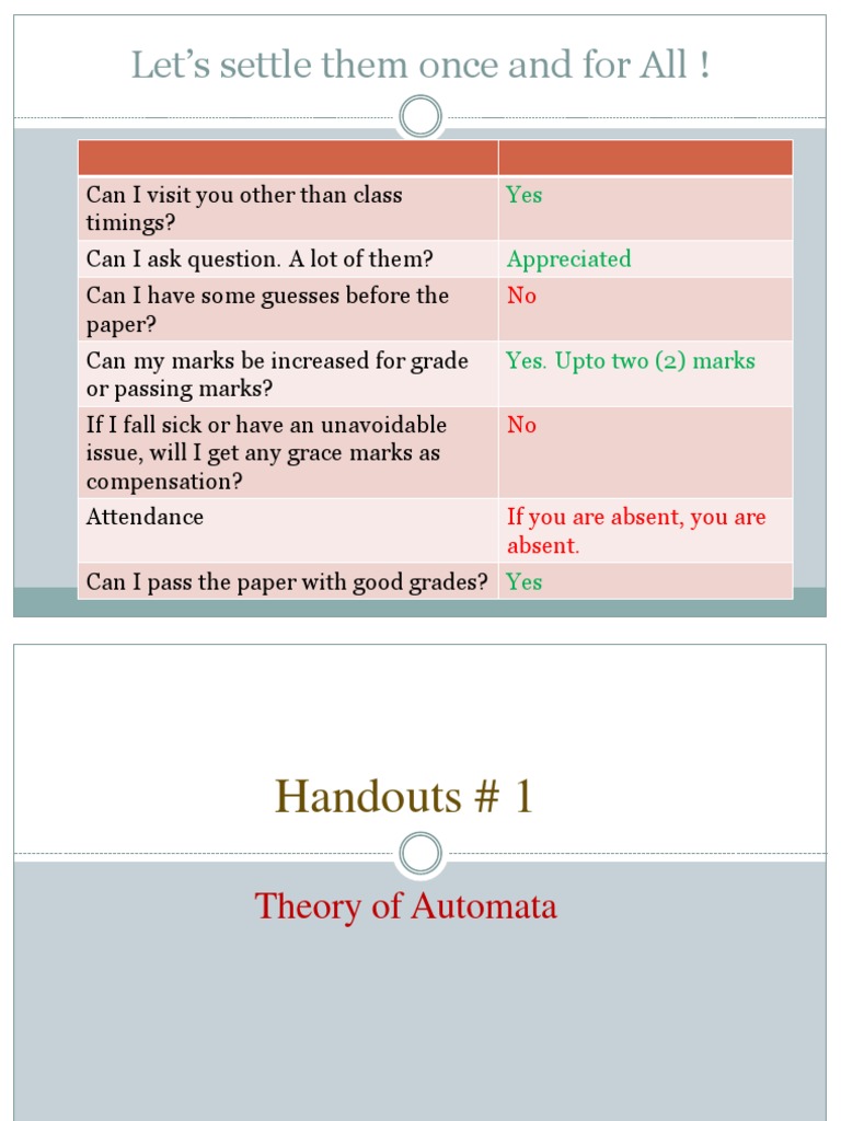 Let's Settle Them Once and For All !: Yes Appreciated | PDF | Automata Theory | String (Computer ...