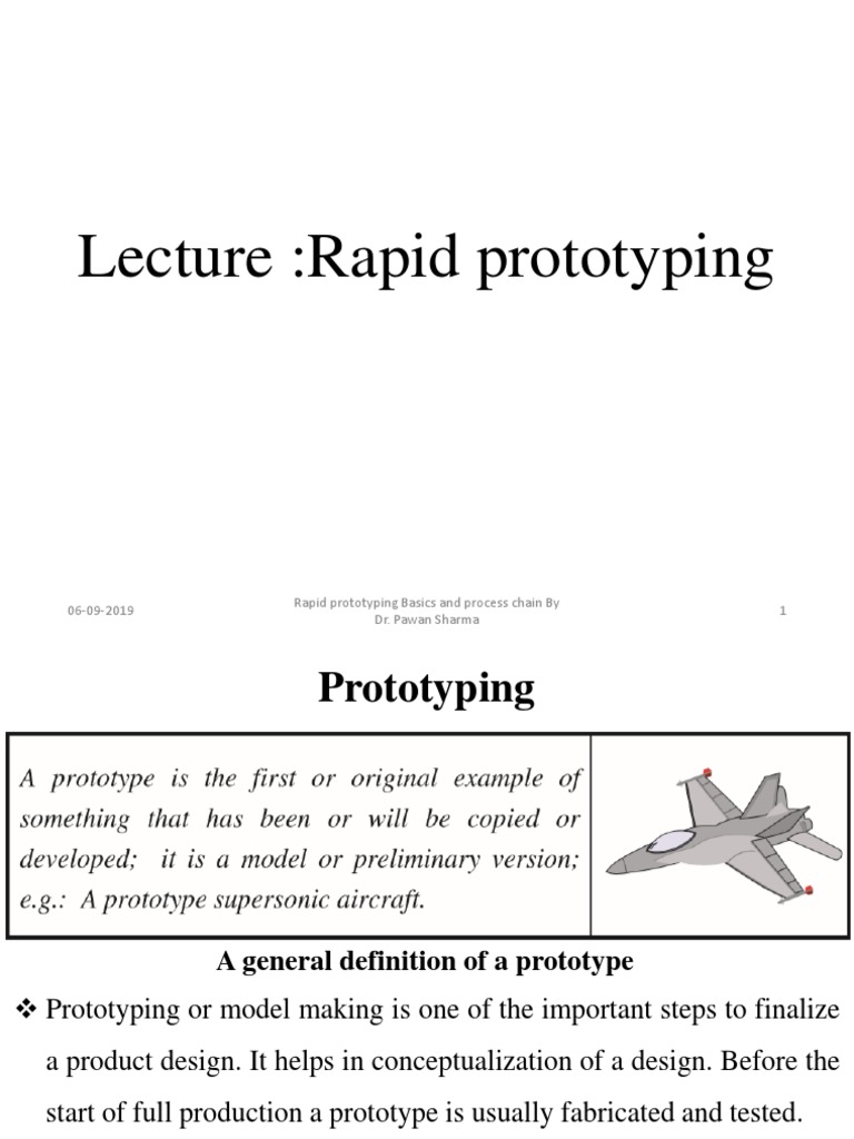 Rapid Prototyping Definition and Process Chain | PDF | Prototype ...