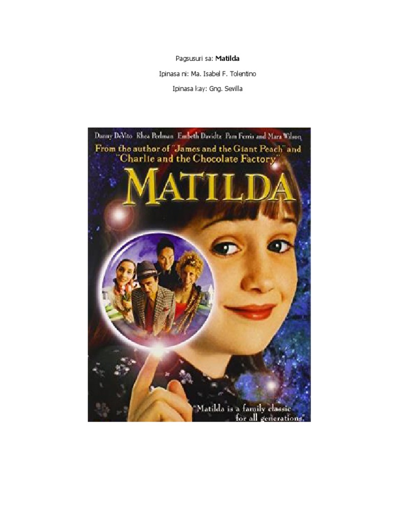 Book Report Matilda | PDF