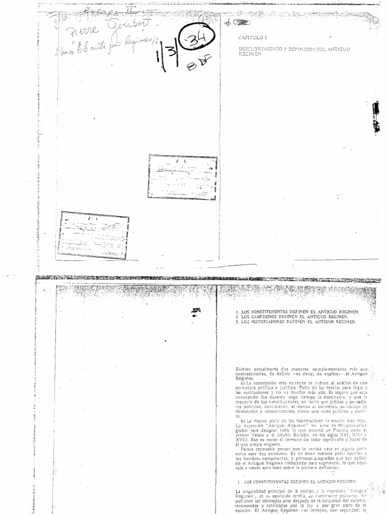 GOUBERT, Pierre - Descubrimiento y Definición Del Antiguo Régimen | PDF