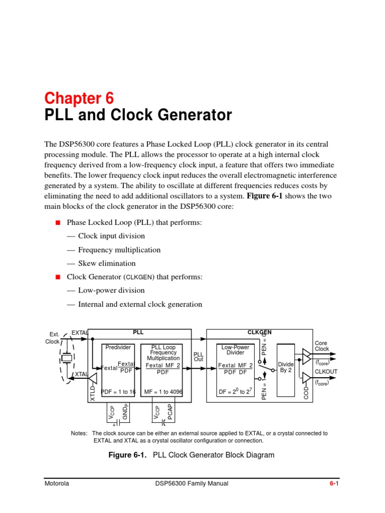 ch6 PLL CLK PDF | PDF | Detector (Radio) | Electronics