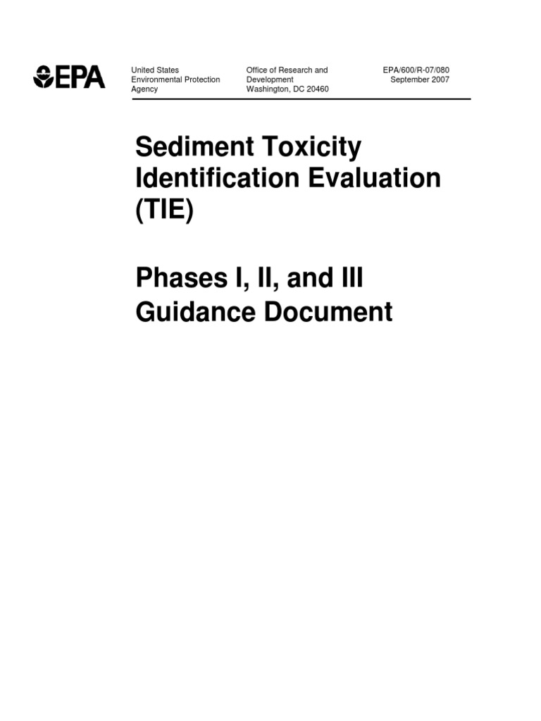 U S - Epa-2007 PDF | PDF | Toxicity | Water Pollution