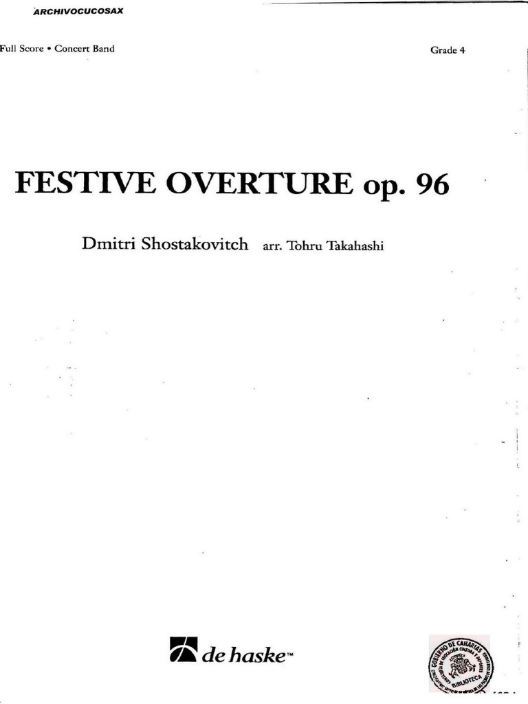 Festive Overture | PDF