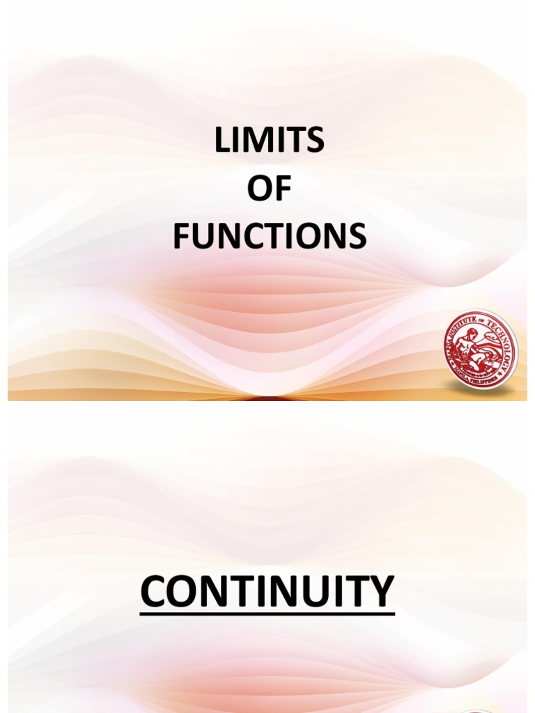Lesson 2 - CONTINUITY OF A FUNCTION | PDF | Continuous Function | Function (Mathematics)