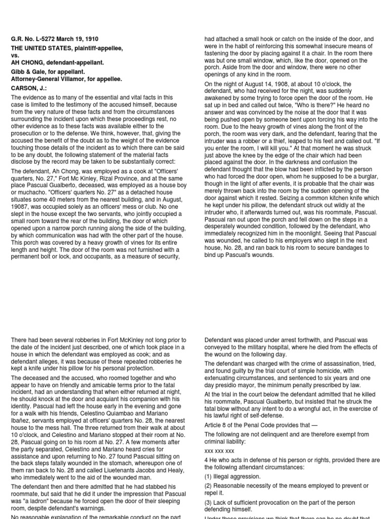 Us vs. Achong Full Text | PDF | Crime & Violence | Crime Thriller