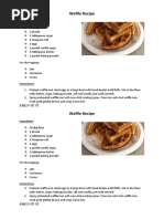 Writing Practice Restaurant Menu Worksheet | PDF