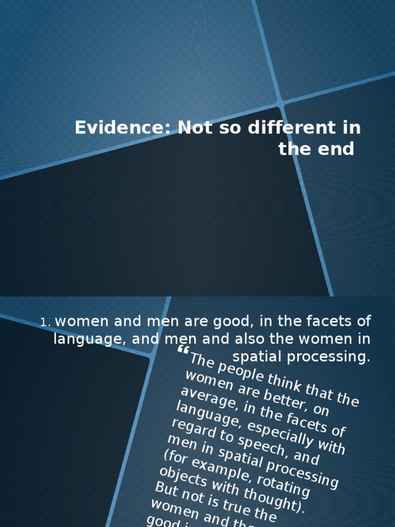 Not So Different in The End | PDF
