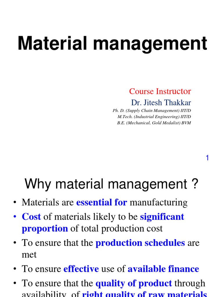 3c Material Management | PDF | Inventory | Demand