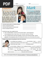 Reading Comprehension - Verb To Be | PDF