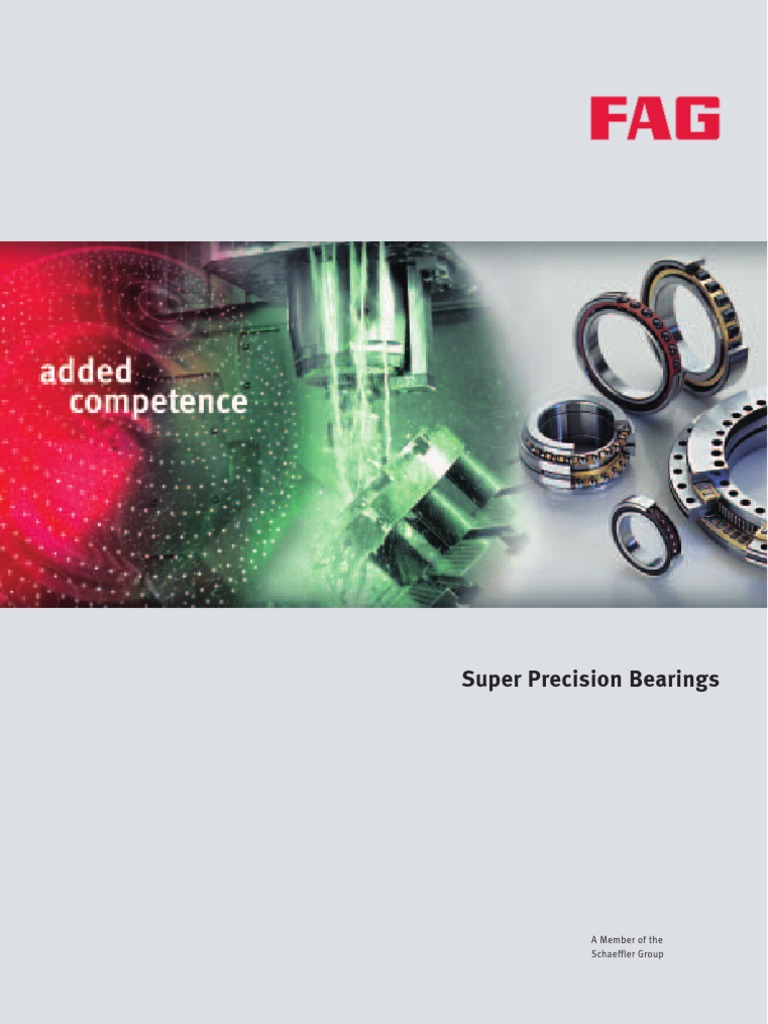 FAG Super Precision Bearings Overview | PDF | Bearing (Mechanical ...