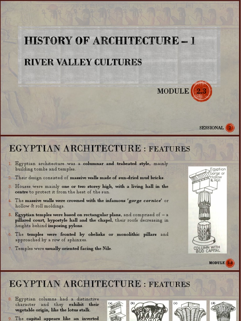 History of Architecture - MODULE 2.3 | PDF | Ancient Egypt ...