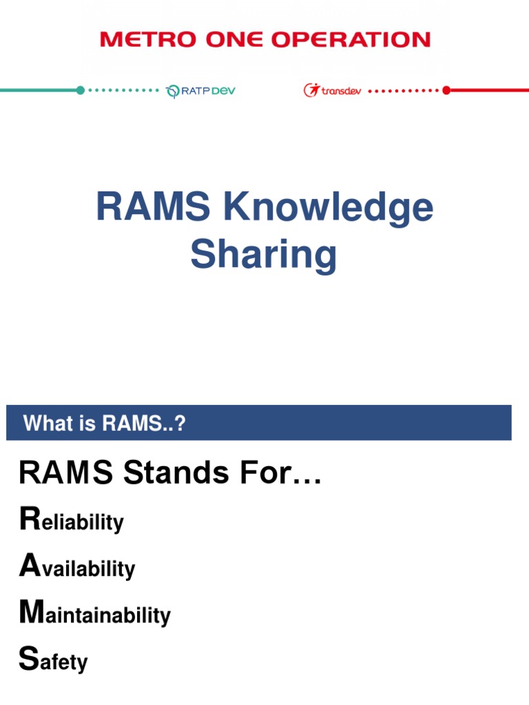 Rams Knowledge Sharing Pdf Reliability Engineering Systems
