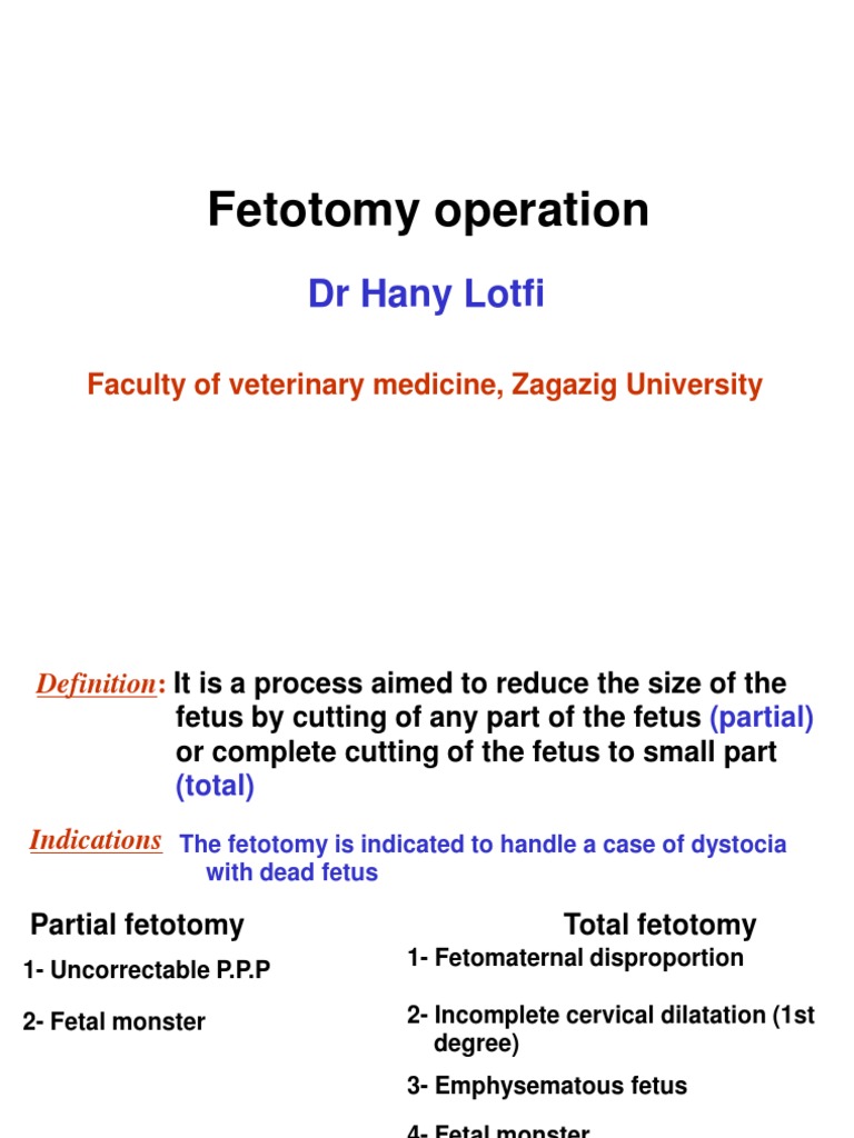 6 Fetotomy | PDF | Childbirth | Human Reproduction