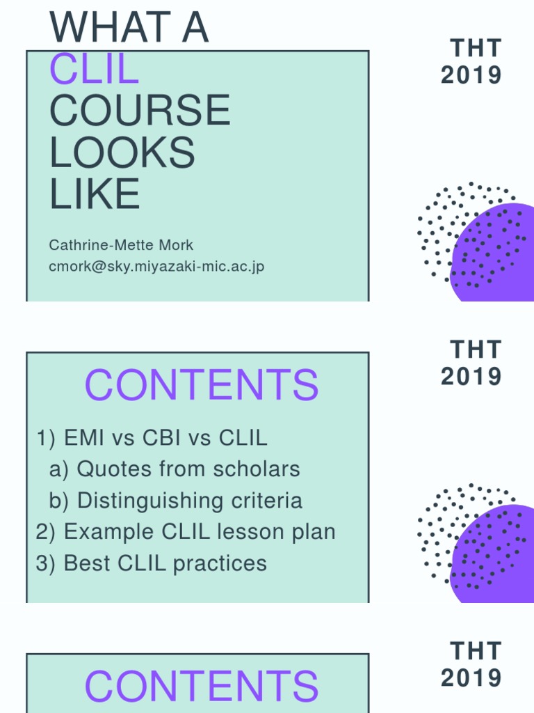 CLIL Course Design and Best Practices | PDF | Language Education ...