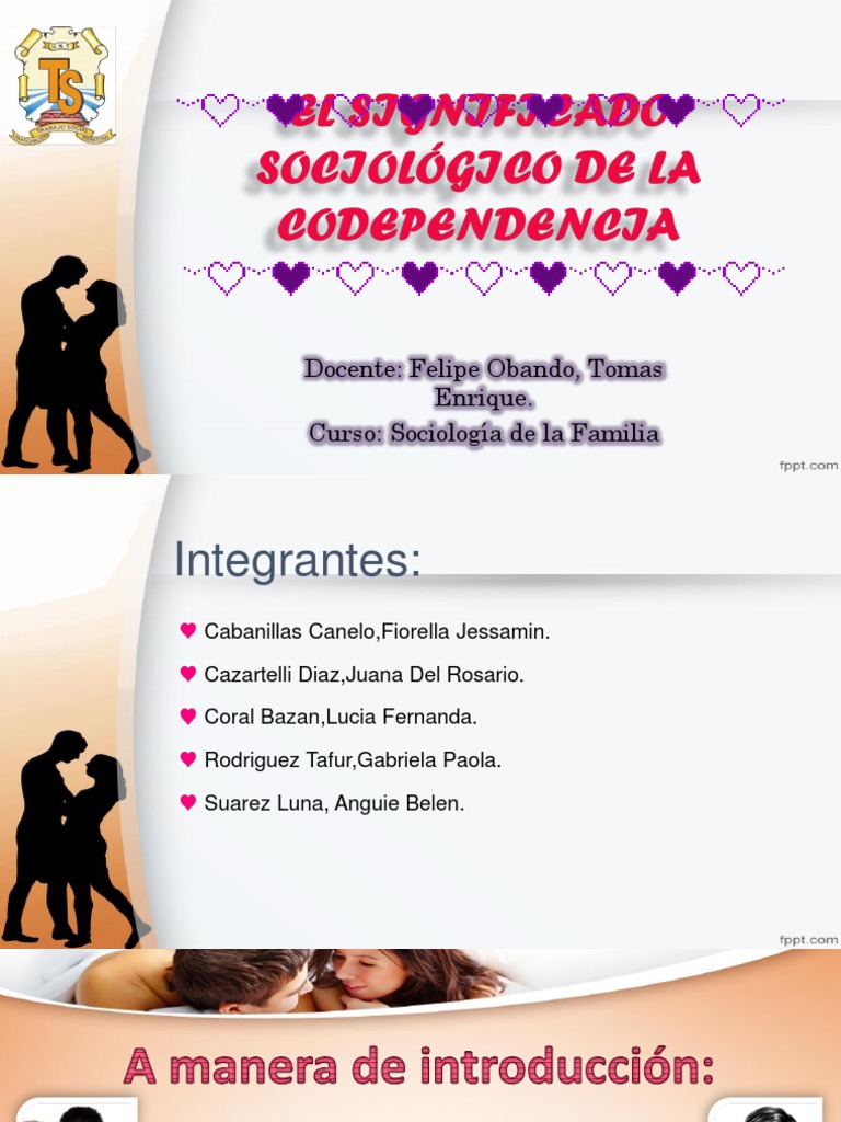 El Significado Sociológico de La Codependencia | PDF | Conceptos ...