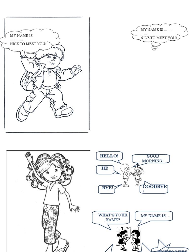 My Name Is Nice To Meet You! My Name Is Nice To Meet You! | PDF ...