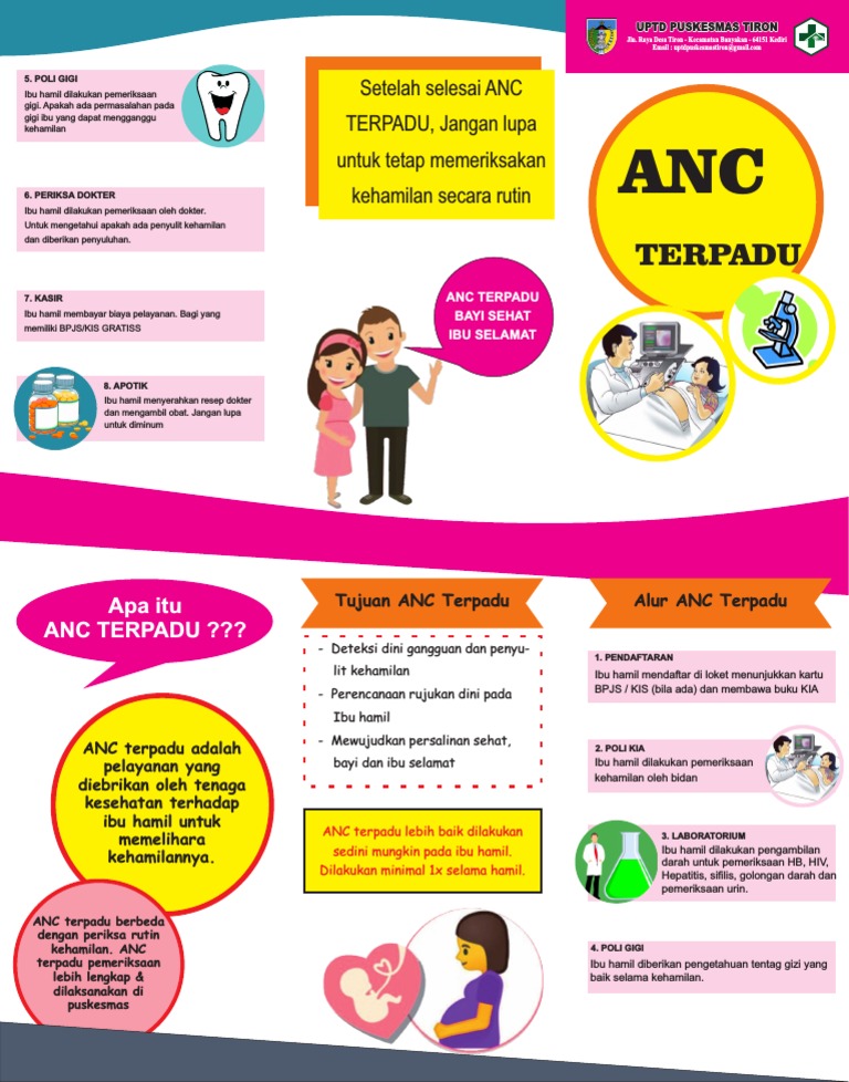 Leaflet Anc Terpadu | PDF | Kesehatan Holistik