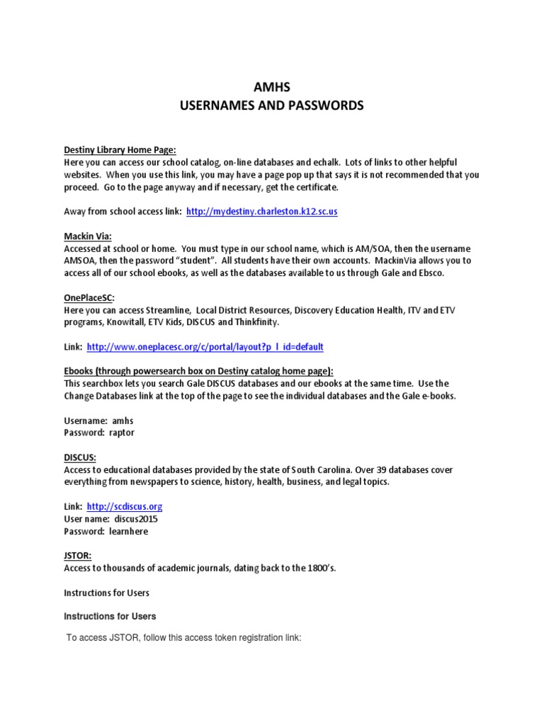 Usernames and Passwords For All Databases | PDF | User (Computing) | Password