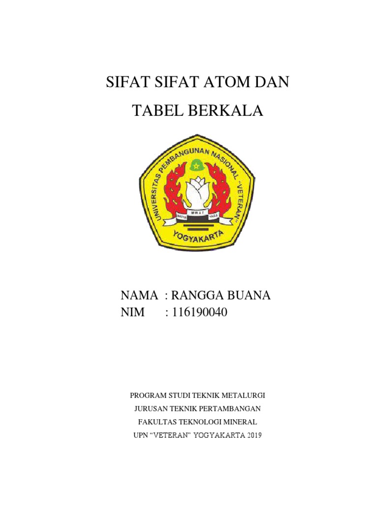 Sifat Atom Dan Tabel Berkala | PDF Sifat Atom Dan Tabel Berkala | PDF