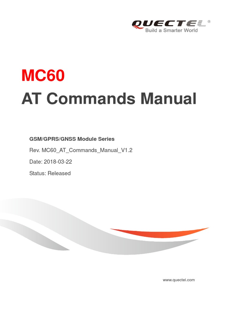 Quectel MC60 at Commands Manual V1.2 | PDF | General Packet Radio Service | Telecommunications