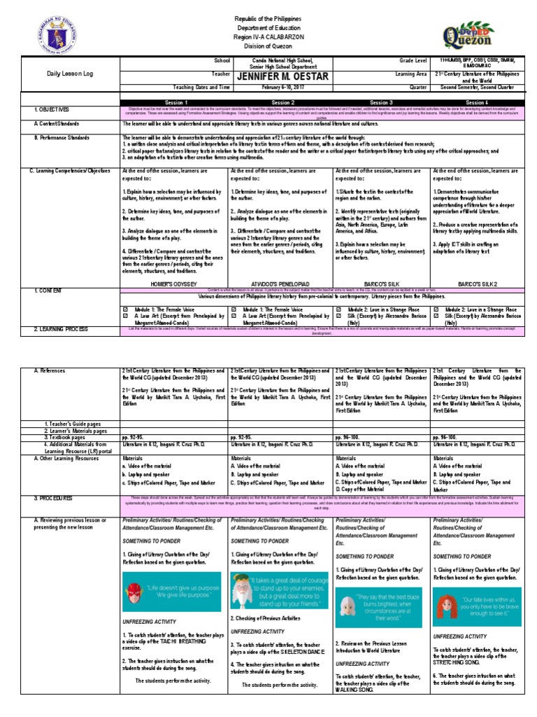 DLL 21st Century Lit From The Philippines and The World (Wk13) | PDF ... DLL 21st Century Lit From The Philippines and The World (Wk13) | PDF ...
