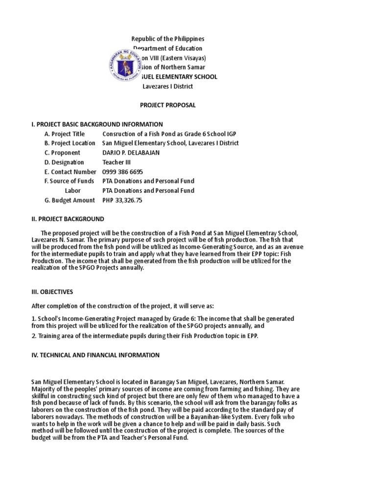 Project Proposal G6 IGP | PDF | Economies | Business