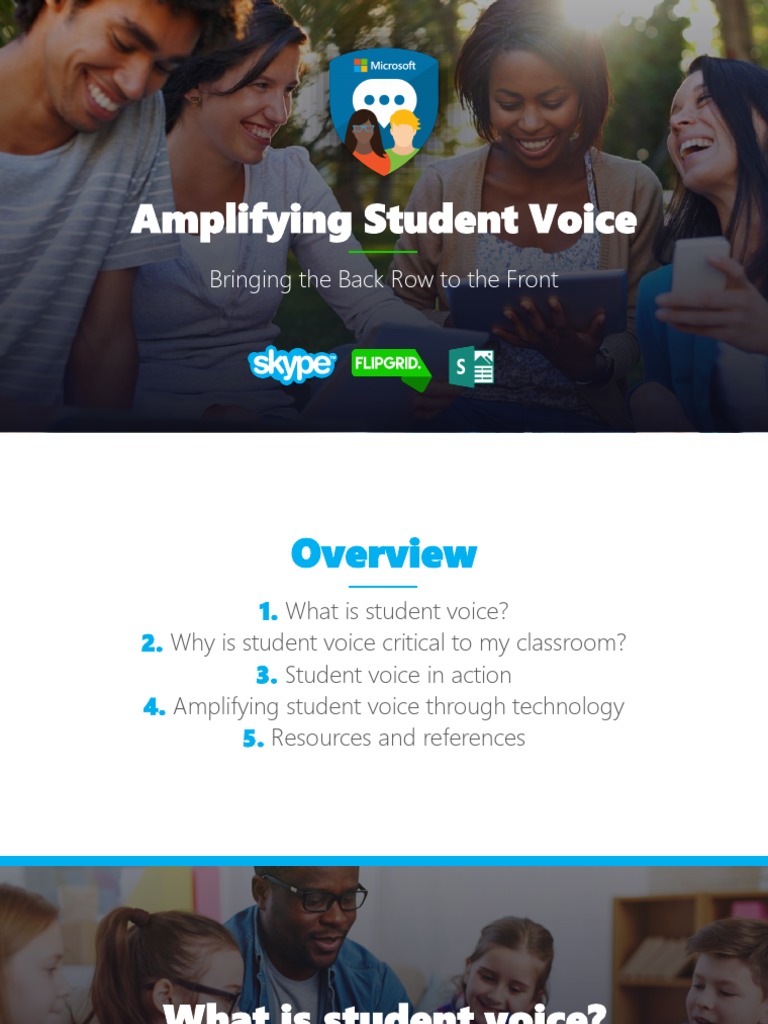 Amplifying Student Voice: Bringing The Back Row To The Front | PDF ...