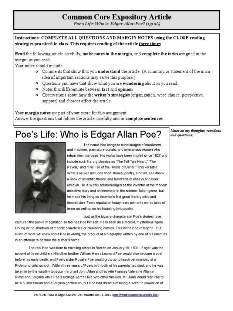 poe s life- who is edgar allan poe | Edgar Allan Poe | Poetry