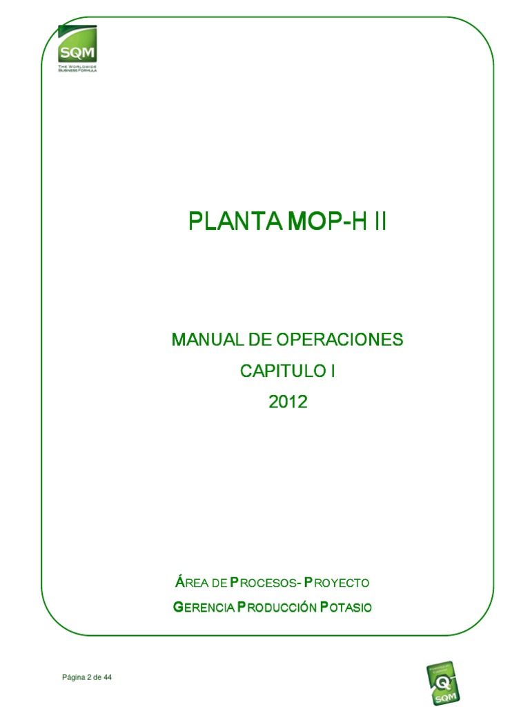 Manual Mop Hii | PDF | Filtración | Agua