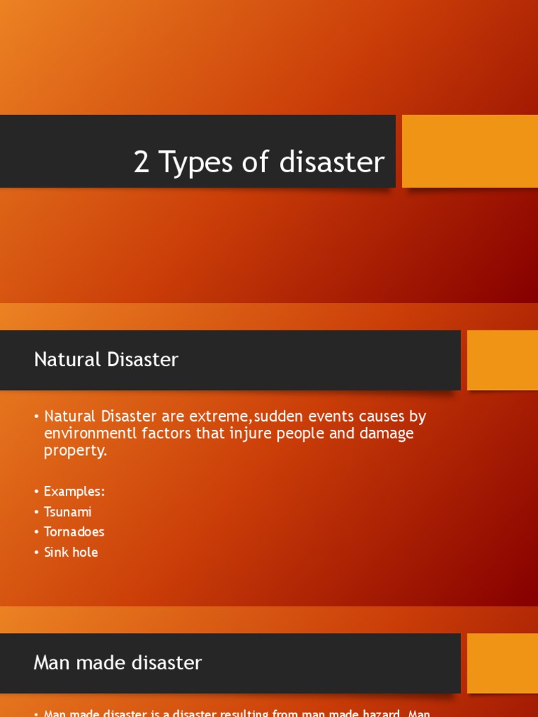 Understanding Disasters: Natural vs. Man-Made | PDF | Law | Science ...