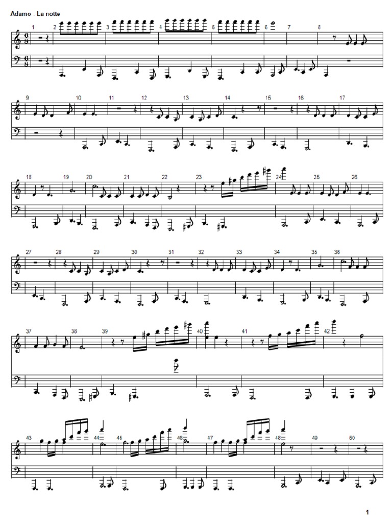 Adamo - La Notte | PDF