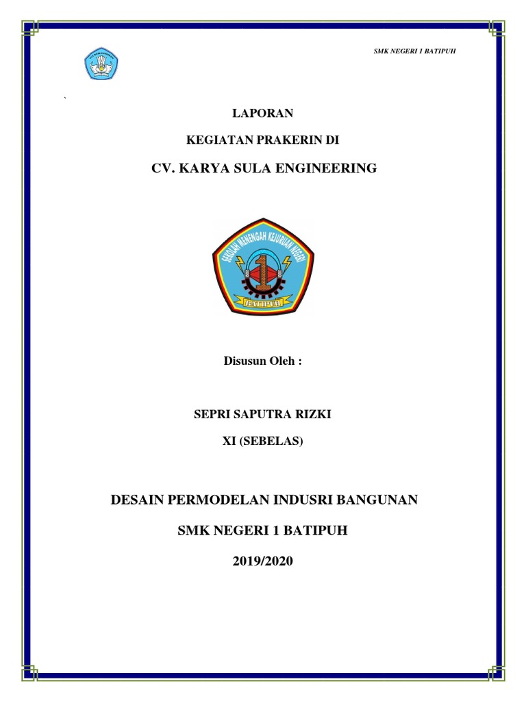 Laporan PRAKERIN Sepri | PDF