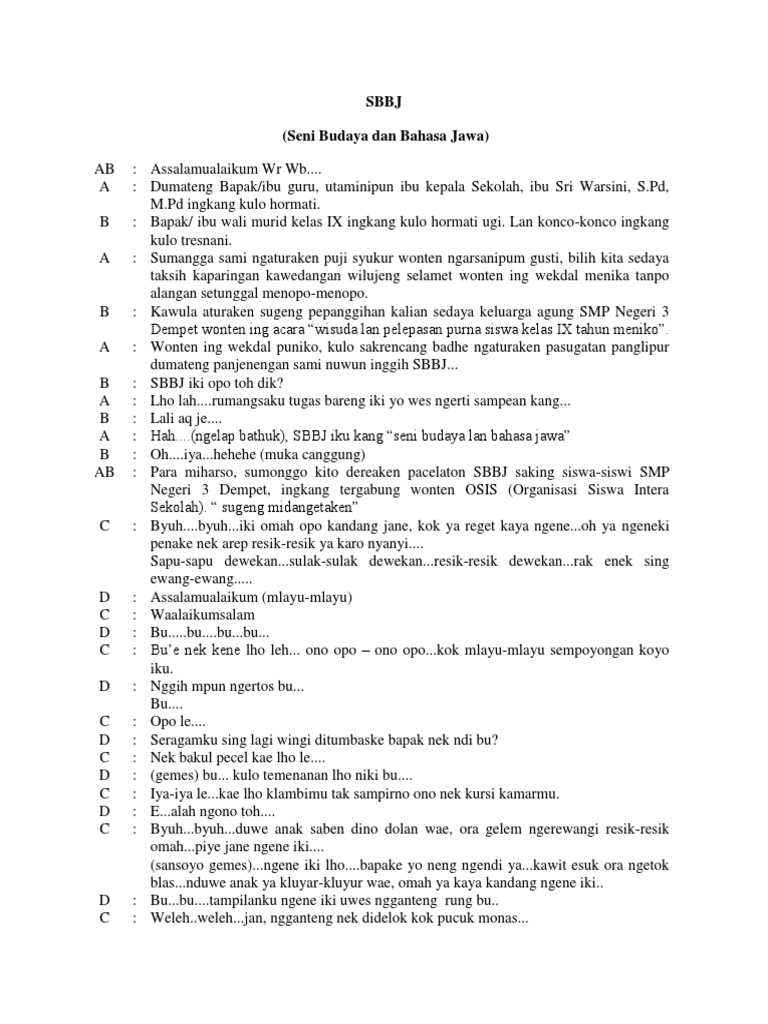 SBBJ Tek Seni Budaya | PDF
