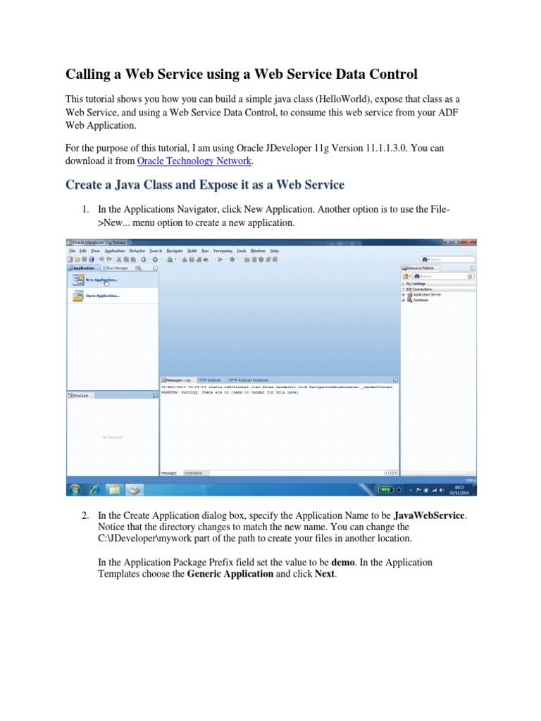 Web Service Tutorial 1 Pdf Web Service Java Programming Language