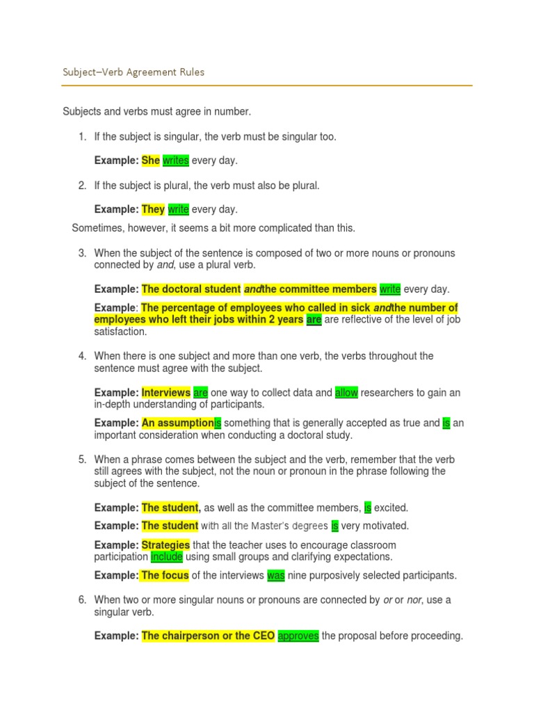 Subject | PDF | Grammatical Number | Subject (Grammar)