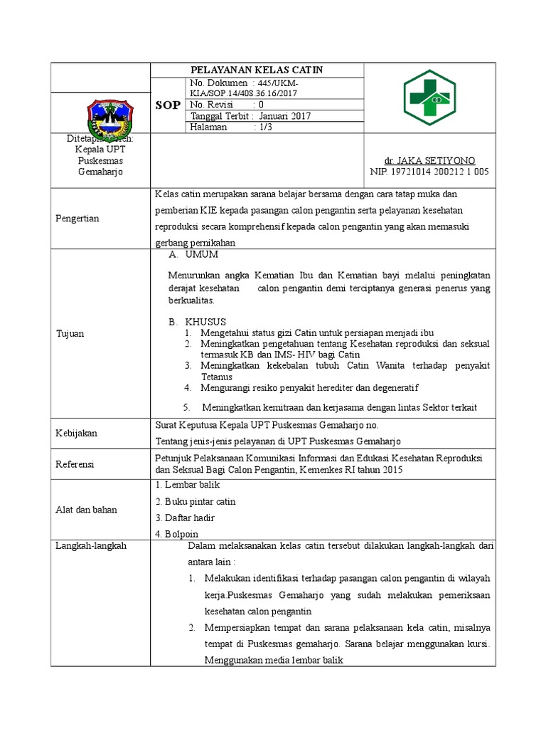 Sop Yan Kls Catin | PDF