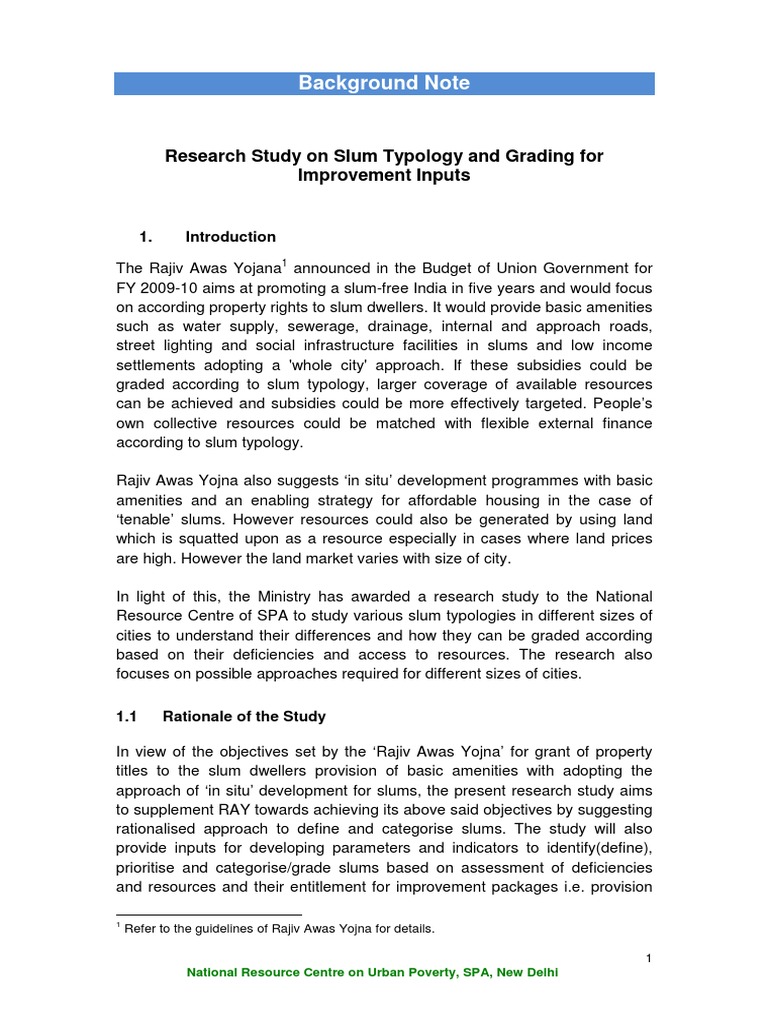 Grading Slums for Targeted Improvement | PDF | Slum | Poverty