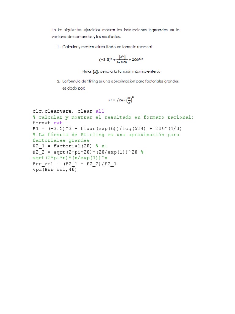 Ejemplos de Matlab | PDF