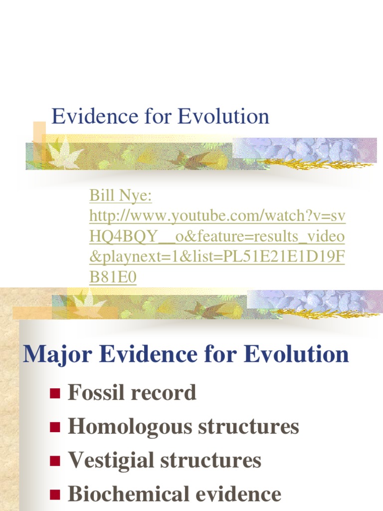 Evidence For Evolution | PDF | Cytochrome C | Homology (Biology)