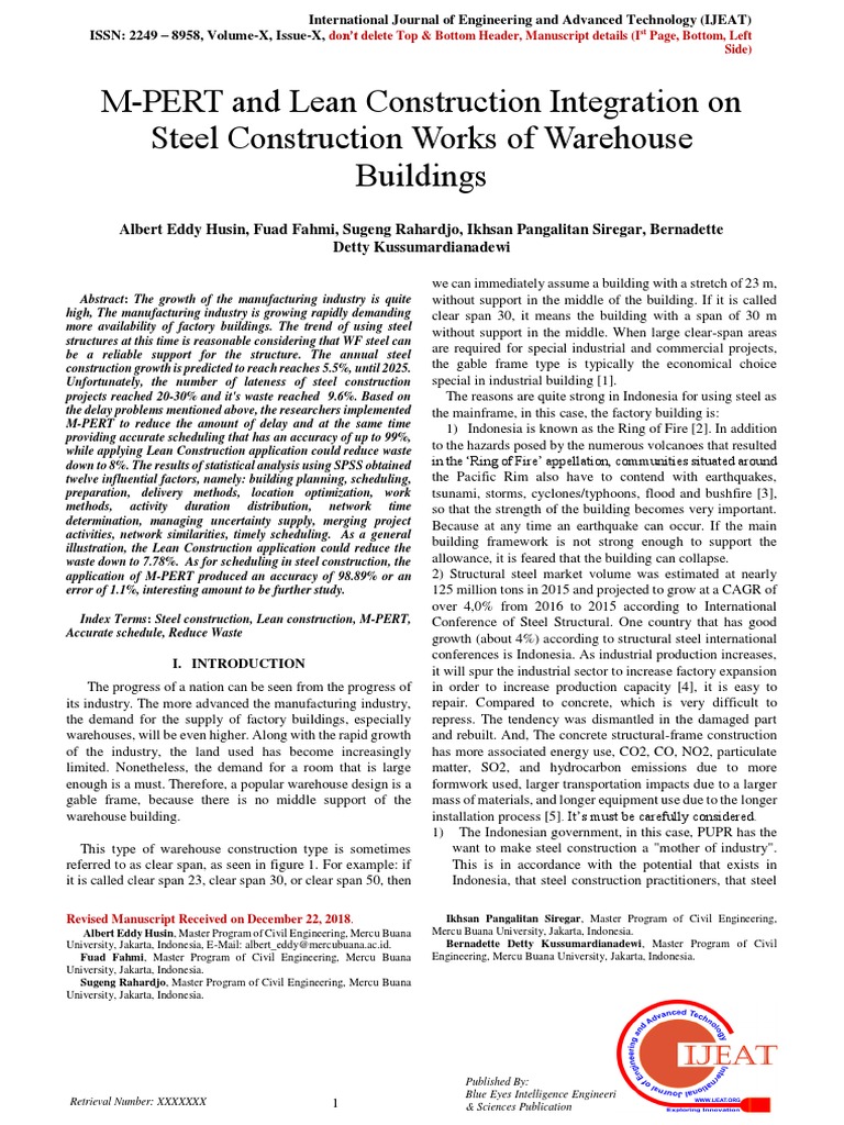 Fuad Fahmi Jurnal Ijeat | PDF | Lean Manufacturing | Correlation And ...