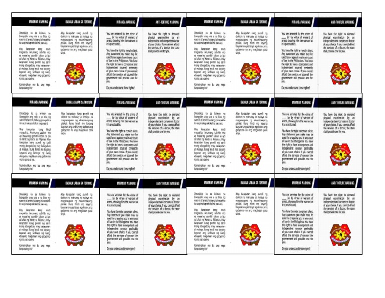 PNP Miranda Doctrine | PDF