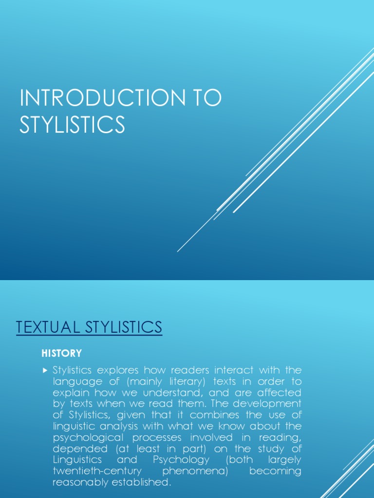 Textual and Reader-Response Stylistics | PDF | Human Communication | Cognitive Science