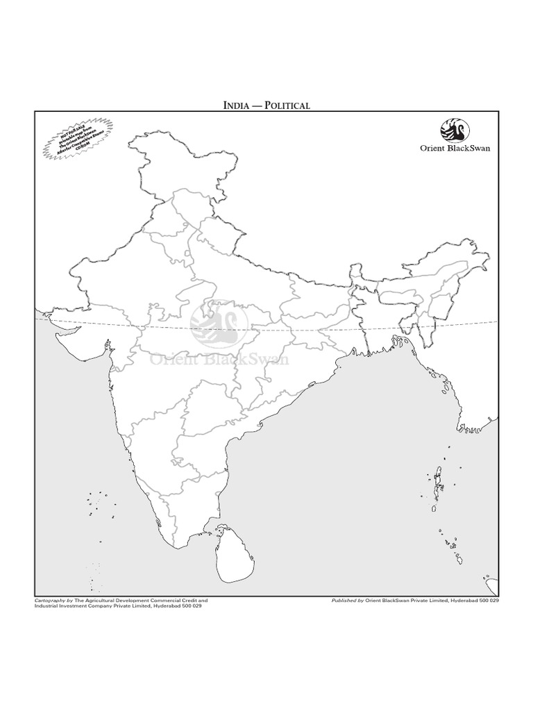 Political Map of India by Orient BlackSwan | PDF