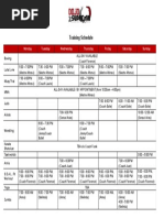 LA FITNESS Class Schedule (Print Version) - PEARL | PDF