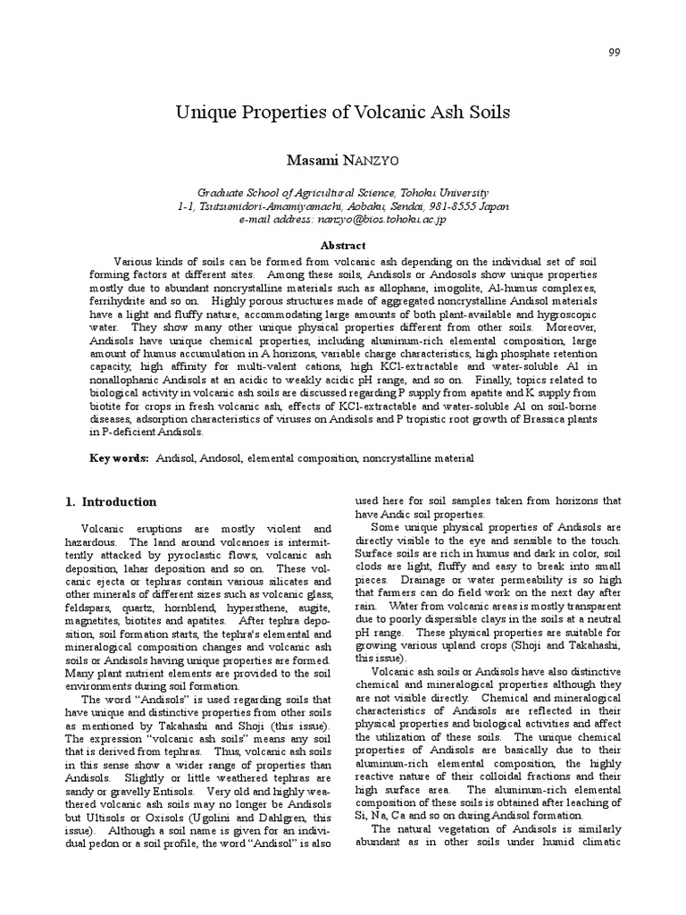 Volcanic Soils | PDF | Volcanic Ash | Soil