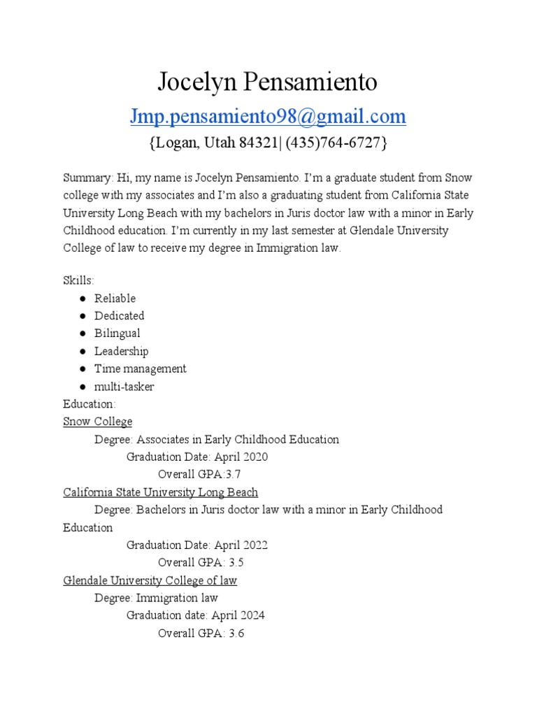 Future Resume | PDF | Career & Growth | Self-Improvement