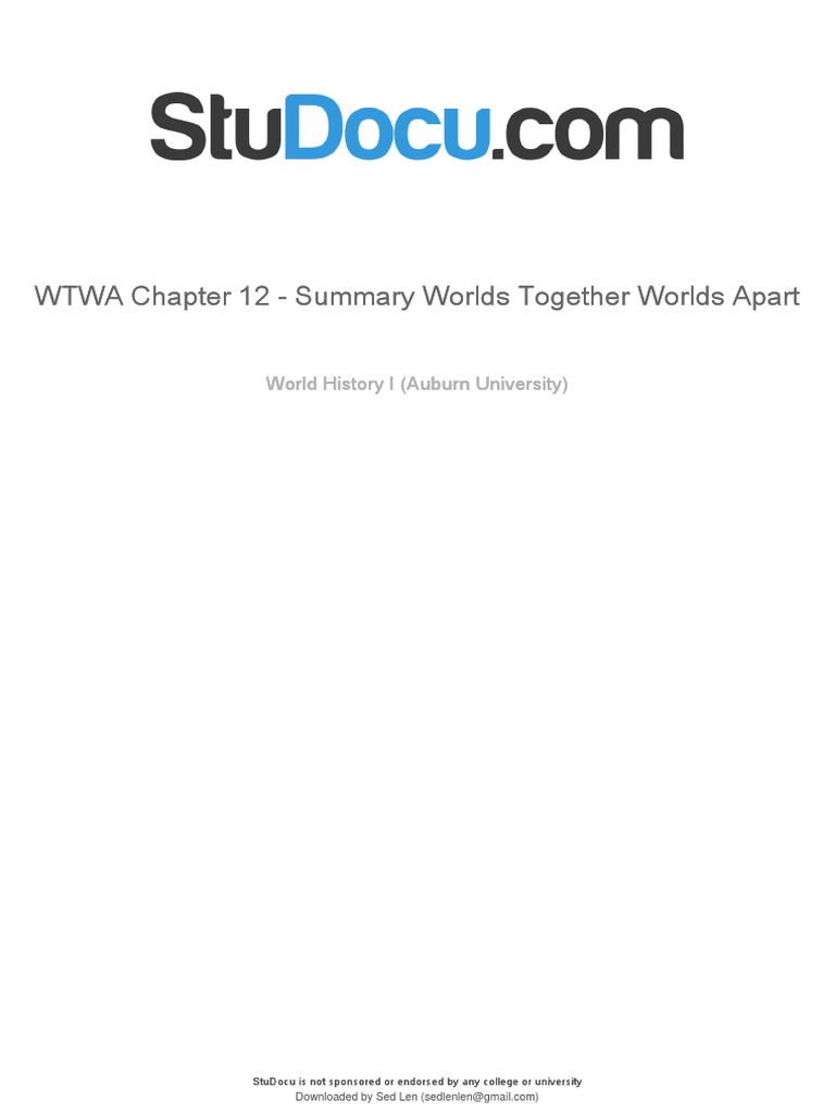 Wtwa Chapter 12 Summary Worlds Together Worlds Apart | PDF | Holy Roman ...