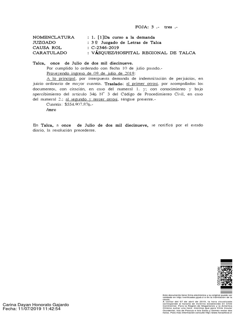 Proveido | PDF | Chile | Gobierno