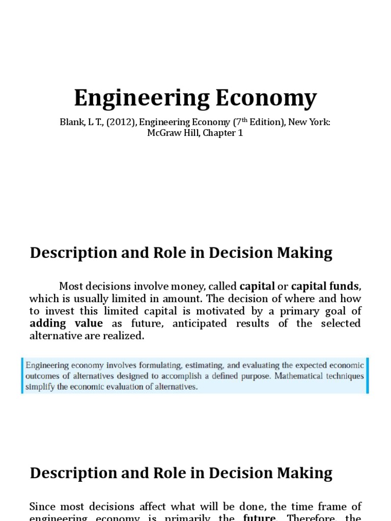 Engineering Economy | PDF | Depreciation | Compound Interest