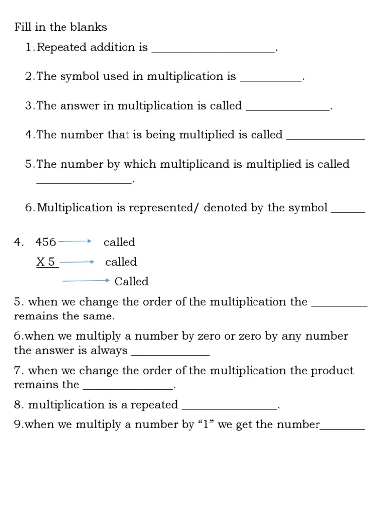 Multiplication | PDF | Multiplication | Mathematical Notation